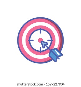 Target Shooting White Background Vector Illustration Stock Vector ...