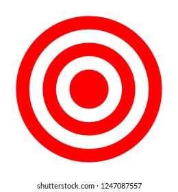 Target Sign Red Simple Transparent Isolated Stock Vector (Royalty Free ...