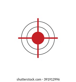 Target Sign Vector Illustration Stock Vector (Royalty Free) 391912996 ...