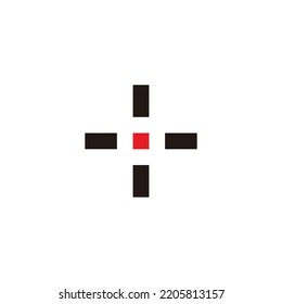 Target Square Geometric Symbol Simple Logo Stock Vector (Royalty Free ...