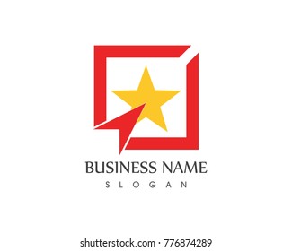 Target Star Logo Design Template: เวกเตอร์สต็อก (ปลอดค่าลิขสิทธิ์ ...