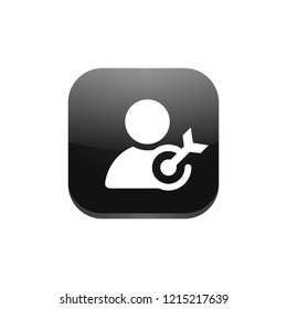 Target User App Icon Stock Vector (Royalty Free) 1208128741