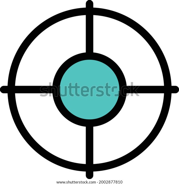 Target White Background Target Symbol Millitarycolour Stock Vector ...