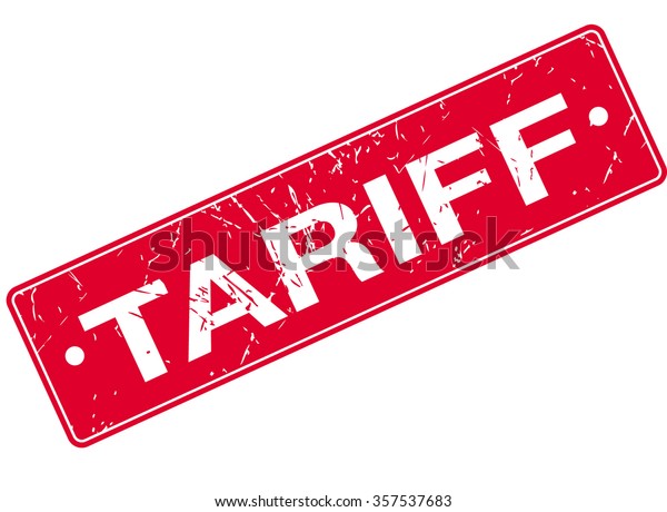 Tariff Rubber Sign Stock Vector (Royalty Free) 357537683 | Shutterstock