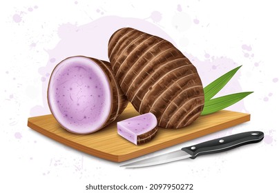 160 Taro cut Stock Illustrations, Images & Vectors | Shutterstock