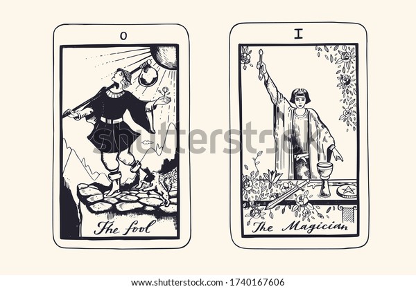 Tarot Card Deck Major Arcana Set Stock Vector (Royalty Free) 1740167606 ...