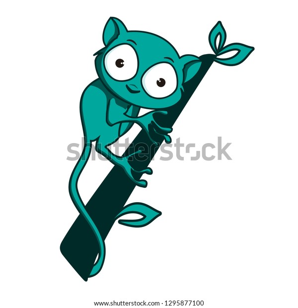 Tarsius Vector Animal Character Vector Illustration Stock Vector ...