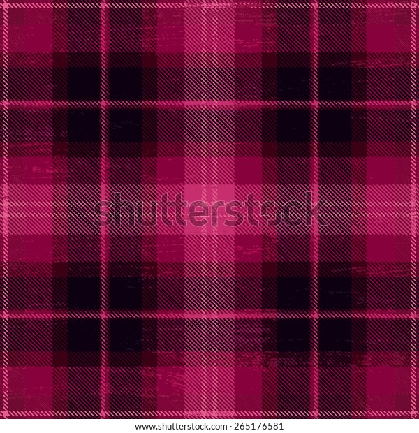 Tartan Inspired Grunge Plaid Pattern Background Stock Vector (Royalty ...