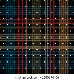 Tartan Seamless Pattern Illustration Lines On Stock Vector (Royalty ...