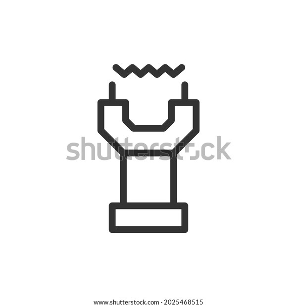 Taser Thin Line Icon Symbol Trendy Stock Vector (Royalty Free ...