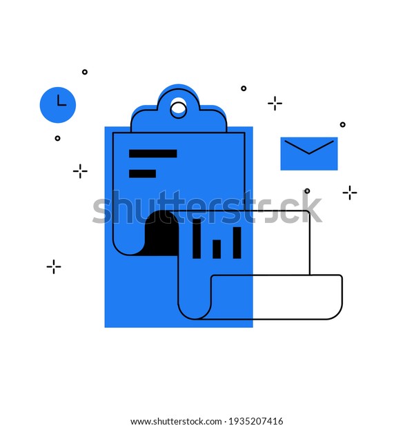 Tasks Letters Lines Blue Spots Stock Vector (Royalty Free) 1935207416 ...