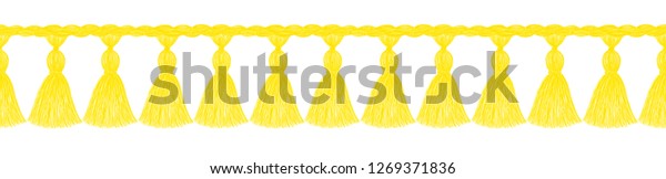 Tassel Pattern Fringe Border Trim Sewing Stock Vector (Royalty Free ...