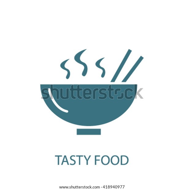 Tasty Food Icon Stock Vector (Royalty Free) 418940977 | Shutterstock