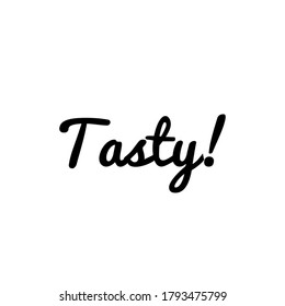Tasty Sign Vector Restaurant Design Stock Vector (Royalty Free ...