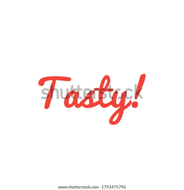 Tasty Sign Vector Restaurant Design Stock Vector (Royalty Free) 1793475796