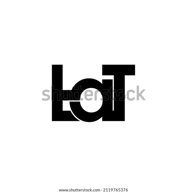 Tat Letter Original Monogram Logo Design Stock Vector (Royalty Free ...