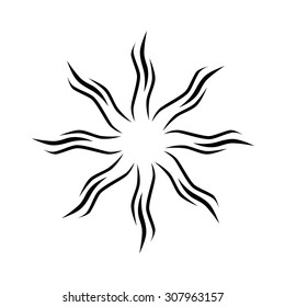 Sun Tribal Pattern Tattoo Vector Sketch Stock Vector (Royalty Free ...