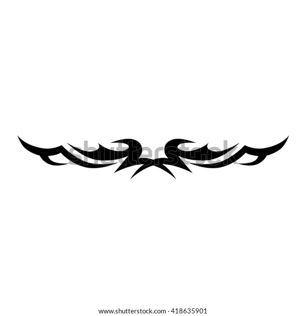 Tattoo designs, tribal lower back vector design. Simple logo ...