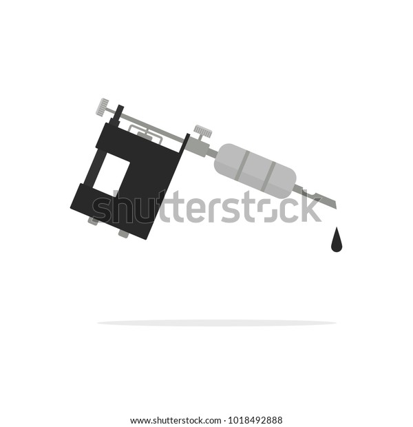 Tattoo Gun Icon Vector Image Isolated Stock Vector (Royalty Free ...