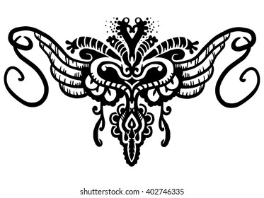 Tattoo Lineart Stock Vector (Royalty Free) 402746335