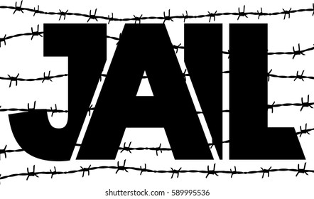 Tattoo Prison Jail Logo Vector Barbed: vetor stock (livre de direitos ...