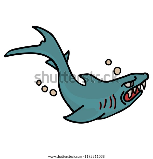 Tattoo Shark Old School Retro Vector Stock Vector (Royalty Free) 1192511038