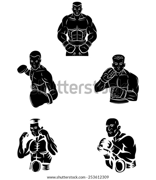 Tattoo Symbol Boxer 스톡 벡터(로열티 프리) 253612309 | Shutterstock