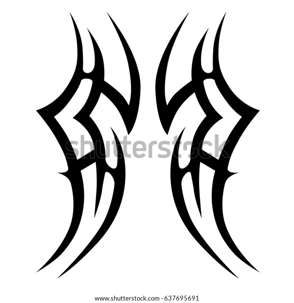 Tattoo Tribal Vector Design Simple Logo: vetor stock (livre de direitos ...