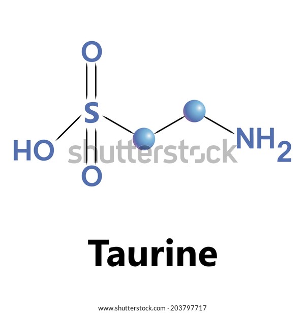 Taurine Chemical Formula Vector Stock Vector (Royalty Free) 203797717 ...