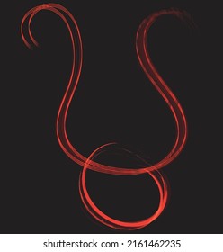 Taurus Symbol Glowing Red Stock Vector (Royalty Free) 2161462235 ...