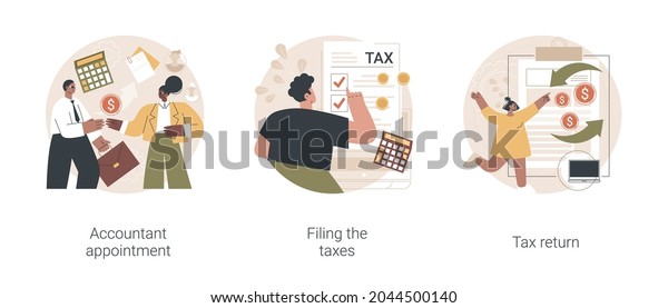 Tax Agent Service Abstract Concept Vector Stock Vector (Royalty Free ...