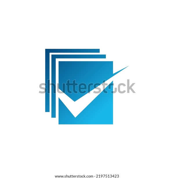 Tax Check Mark Design Vector Stock Vector (Royalty Free) 2197513423 ...
