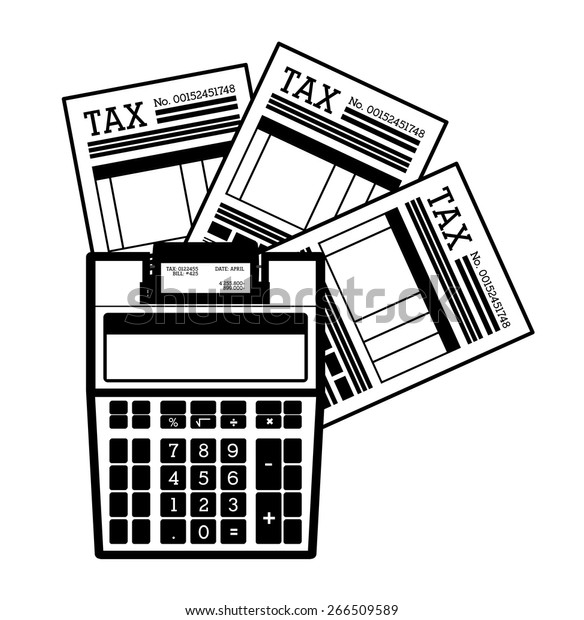 Tax Design Over White Background Vector Stock Vector (Royalty Free ...