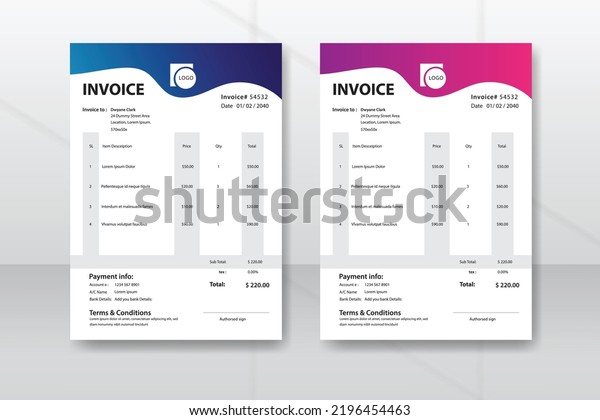 Tax Form Bill Graphic Payment Receipt Stock Vector (Royalty Free ...