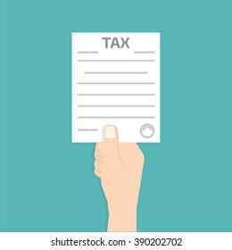 Tax Form Hand Stock Illustration 471582650