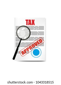 Tax Form On White Background Stock Vector (Royalty Free) 1043318515 ...