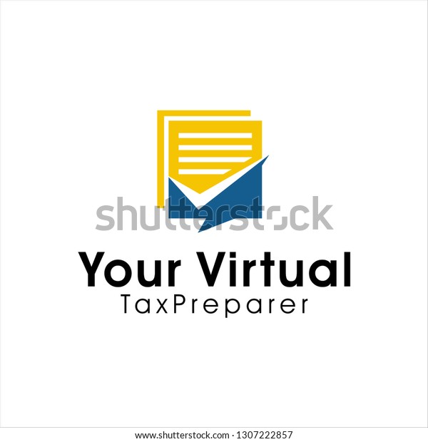 Tax Preparer Logo Ideas Stock Vector (Royalty Free) 1307222857