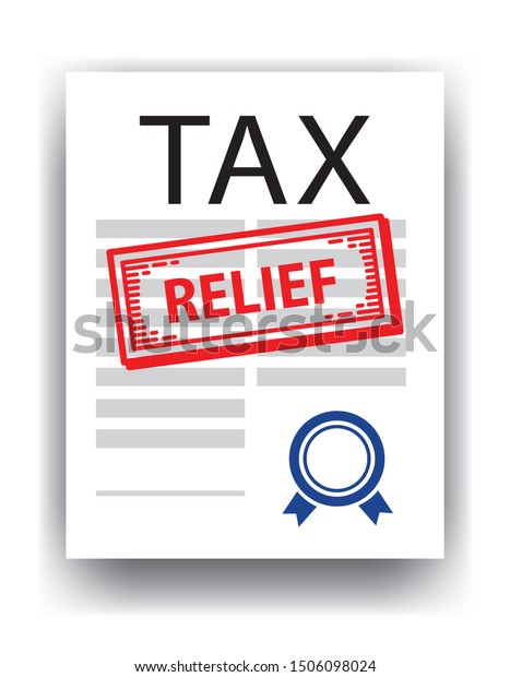 Tax Relief Paper Vector Illustration Stock Vector (Royalty Free ...
