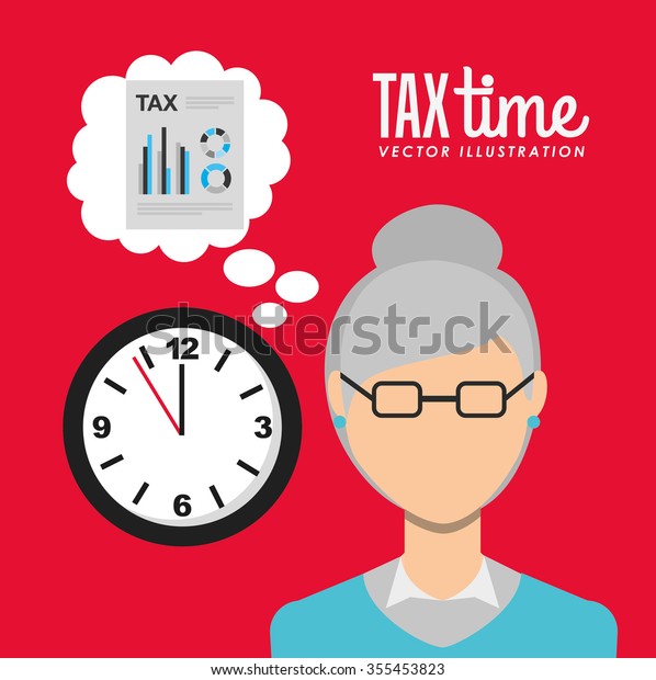 Tax Time Design Vector Illustration Eps10 Stock Vector (Royalty Free ...