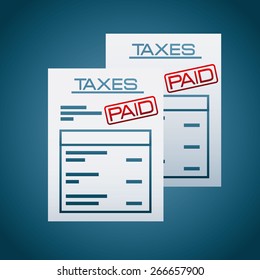 Taxes Concept Design Vector Illustration Eps10 Stock Vector (Royalty ...