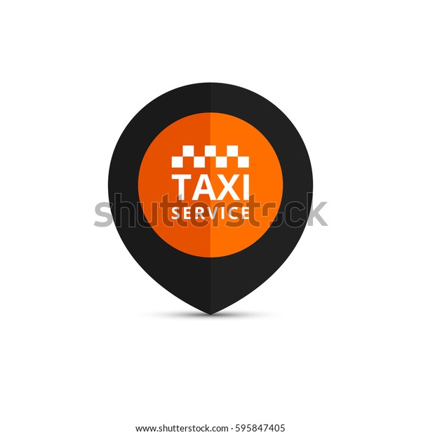 Taxi Cab Logo Design Taxi Point Stock Vector (Royalty Free) 595847405 ...