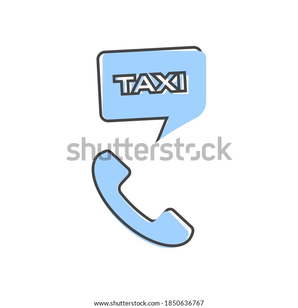 Taxi Call Center Vector Icon Cartoon Stock Vector (Royalty Free ...