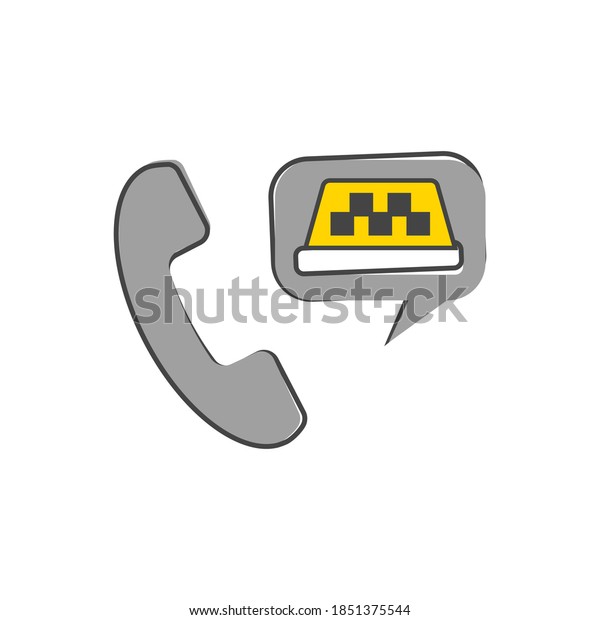 Taxi Call Center Vector Icon Cartoon Stock Vector (Royalty Free ...