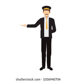 Limo Driver Character Vector Illustration Stock Vector (Royalty Free ...
