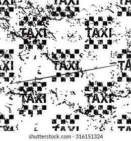 Taxi Pattern Grunge Black Image On Stock Vector (Royalty Free) 316151324