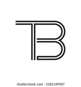 Tb Letter Logo Design Vector Stock Vector (Royalty Free) 2181149307 ...