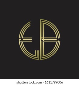 Tb Logo Monogram Triple Ribbon Style Stock Vector (Royalty Free ...