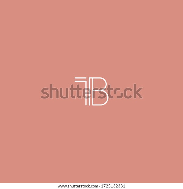 Tb Unique Minimal Font Logo: vetor stock (livre de direitos) 1725132331 ...