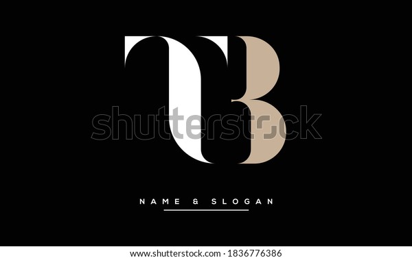 Tbbtt B Abstract Letters Logo Monogram Stock Vector (Royalty Free ...