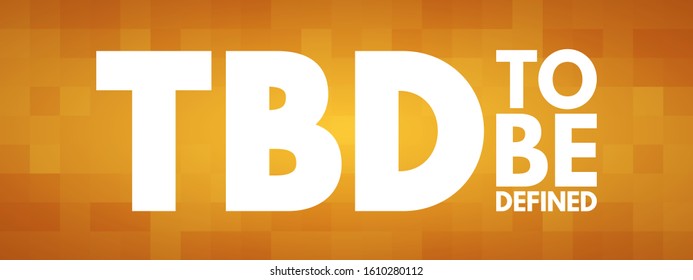 286 Tbd Images, Stock Photos & Vectors | Shutterstock
